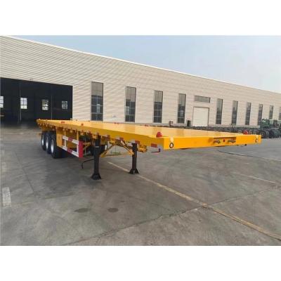 China 20-45FT Skeleton Container Semi Trailer with Well-Known Axles and High Load Capacity for sale