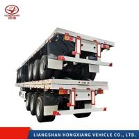 China Second Hand 40 FT Truck/ Flatbed Semi /Flat Bed Trailer/Skeleton Container /Semi /Trailer for sale