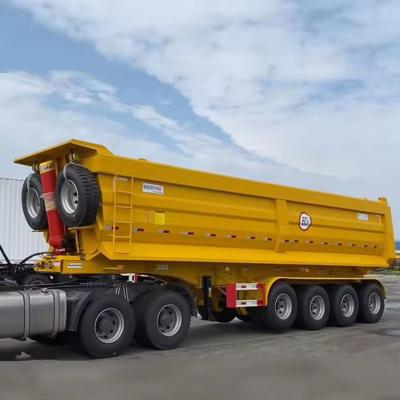 China Semi-trailer Container Steel Truck Trailers met ABS anti-blokkeringremsysteem 1820mm loopvlak Te koop