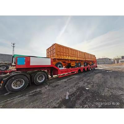 China ABS antiblokkerend remsysteem Vlakbed Container Halve aanhanger voor containers 3 assen Te koop