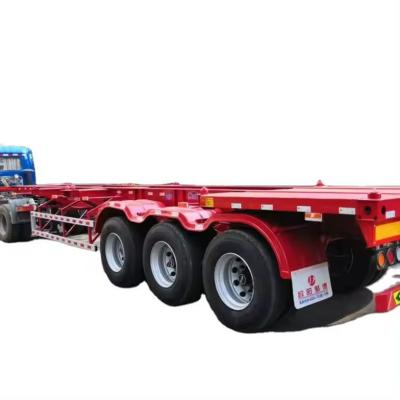 Cina Semirimorchio a pianta in acciaio da 30-80 tonnellate 2 3 4 assi rimorchio per container a pianta in vendita
