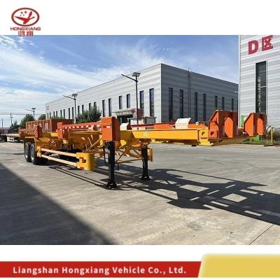 China Customization 40FT Heavy Skeletal Trailer Chassis Flat Bed Container Skeleton Semi Trailer for sale