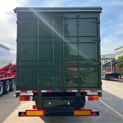 Quality ABS Anti-lock Braking System 3 4-Axle Trailer Closed Cargo Transport with PVC for sale
