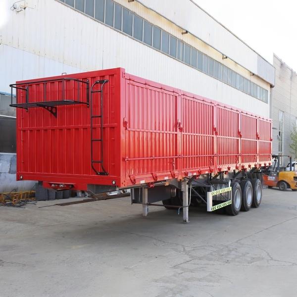 Quality 3-Axis 60-100 Tons Closed Semi-Trailer for ABS Anti-lock Braking System and for sale