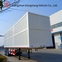 China 40FT 53FT Enclosed Box Van Type Semi Trailer Self-dumping Leaf Spring Suspension for sale