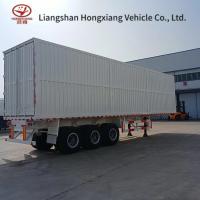 China 40FT 53FT Enclosed Box Van Type Semi Trailer Self-dumping Leaf Spring Suspension for sale