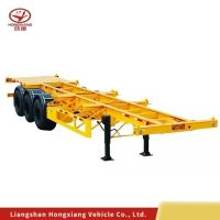 China Customizable Colour Skeleton Container Chassis Semi Trailer with Immobilize System for sale