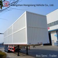 China Customization Van-type 3 Axles Dry Van Enclosed Box Trailer for Cargo Transportation for sale