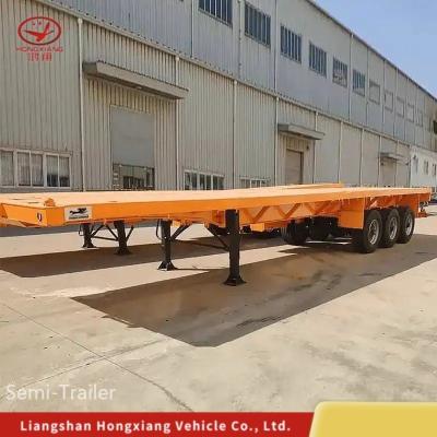 China Grade Medium Duty 3 Axles Skeletal Container Semi Trailer for Port Transportation for sale