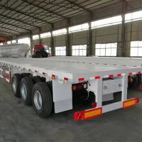 Quality ABS Anti-lock Braking System 3-Axis 40-Foot Container Flatbed Transport Semi for sale