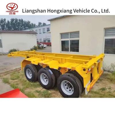 China Medium Duty Cargo Trailer with Customizable Skeleton Semi Trailer and Gooseneck for sale