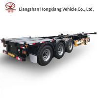 China Skeleton Semi-Trailer Container Chassis with Customization and 2/3/4 Axle Number for sale