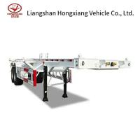 China ABS Anti-lock Braking System Extendable Sliding Mobile Container Skeleton Semi-Trailer for sale