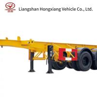 China ABS Anti-lock Braking System Extendable Sliding Mobile Container Skeleton Semi-Trailer for sale
