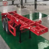 China ABS Anti-lock Braking System Extendable Sliding Mobile Container Skeleton Semi-Trailer for sale