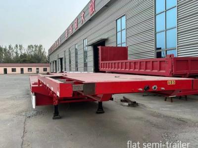 Cina 3 assi 20FT 40FT rimorchio telaio letto piatto rimorchio letto piatto per il trasporto a lunga distanza in vendita