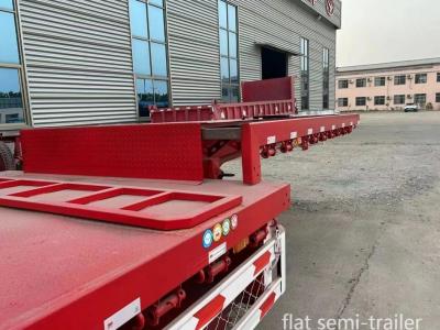 Cina 3 assi 20FT 40FT rimorchio telaio letto piatto rimorchio letto piatto per il trasporto a lunga distanza in vendita