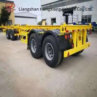 China Skeleton Chassis Semitrailer with 8sets Twist Locks Grade Medium Duty Customization for sale