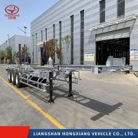 China Skeleton Chassis Semitrailer with 8sets Twist Locks Grade Medium Duty Customization for sale
