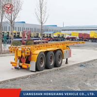China Skeleton Chassis Semitrailer with 8sets Twist Locks Grade Medium Duty Customization for sale