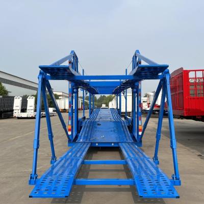 Quality 2/3 Axle Double Floor Steel Chassis Auto Vehicle Transporter for Heavy Duty for sale