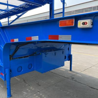 China 2/3-assig dubbelvloers staal chassis autovervoertuig vervoerder voor zwaar vervoer Te koop