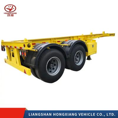 China Light Weight Skeleton Trailer Chassis for Multi-link Suspension and Dual Line Braking for sale