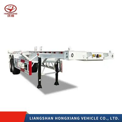 China Container Self Loading Trailer Truck for 5.5 Tons Capacity Skeleton Container Side Lift for sale