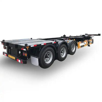 China Exceptional Service Container Carrier Chassis Skeleton Semi Trailer with 1820mm Tread for sale