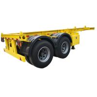 China Customization 3 Axle Container Skeleton Semi Trailer with Dual Line Braking System for sale