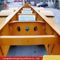 China Flatbed Container Chassis Skeleton Trailer with Dual Line Braking System for sale