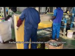 aluminum foil glass fiber roll steel structure roof glass wool blanket customizable