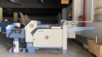 Cina piegatrice trasversale della carta del popolare di larghezza di 480mm con la cartella del piatto e del coltello di 10 fermagli in vendita