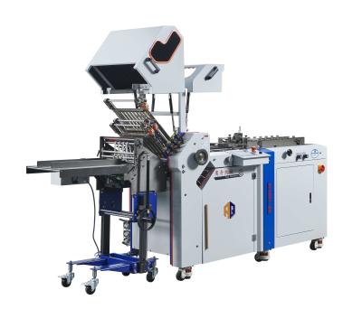 China High Speed Air Suction Feeding Leaflets Folding Machine With Vertical Satcker For Folded Leaflet Machine for sale