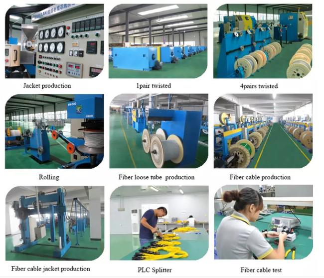FTTH 2 Core Indoor Shielded Fiber Optic Cable , Fiber Drop Cable Easy To Lay 4