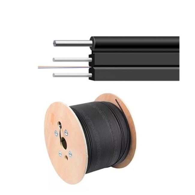 GJYXCH FTTH Outdoor Self Supporting Drop Cable 2 Core G657A1 fiber  Figure 8 Fiber Optic Cable steel wir 1
