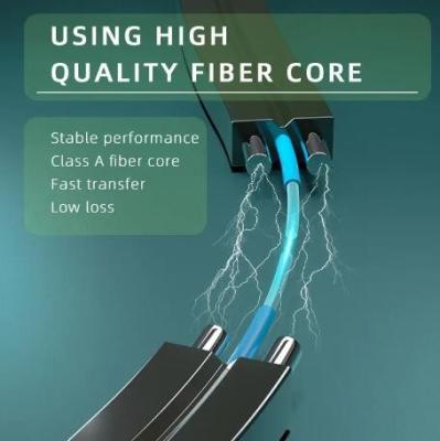 Китай 2 ядра одномодные с 2 параллельными FRP FTTH GJXH Drop Fiber Optical Cable продается