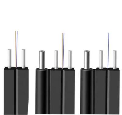 China FIBER OPTIC 4 CORE 2km FTTH DROP CABLE EEN-MODE FIBER OPTIC CABLE Te koop