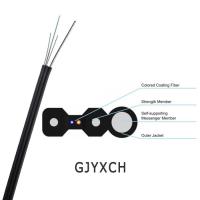 China FTTH Indoor Drop Cable GJYXCH  2 Core Single Mode Figure 8 shape Optic Cable for sale