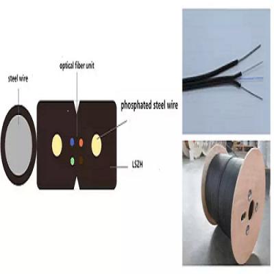 China FTTH Indoor Drop Cable GJYXCH  2 Core Single Mode Figure 8 shape Optic Cable for sale