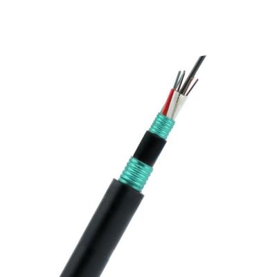 China 72 cabo blindado encalhado enterrado direto blindado do tubo fraco do cabo de fibra ótica GYTS53 dos núcleos à venda