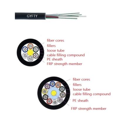 China GYFTY 72 Core Loose Tube Non - Metallic & Non - Armored Outdoor Fiber Optic Cable Te koop