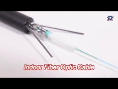 Singlemode 1 2 van het de Sterktelid FTTH van het 4 Kernfrp KFRP Staal de Dalingskabel
