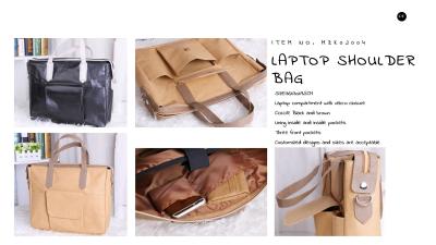 China ECO-Friendly washable kraft paper shoulder laptop bag en venta