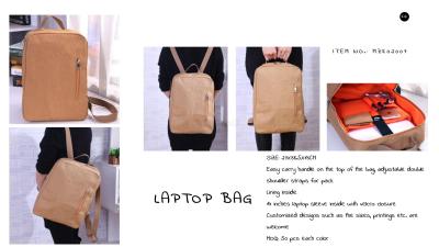 China ECO-Friendly washable kraft paper 14 inches laptop bag en venta