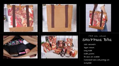 China ECO-Friendly washable kraft paper shopping bag en venta