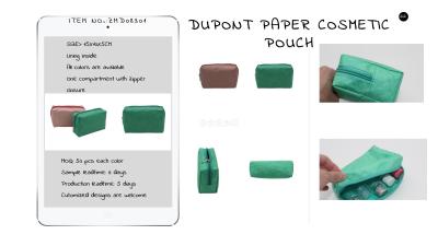 China dupont tyvek cosmetic bag, makeup bag, purse en venta