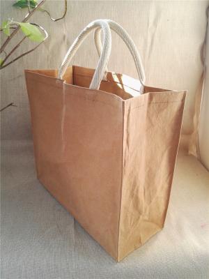 China washable kraft paper shopping bag, tote bag en venta