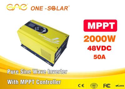 China Off Grid MPPT Solar Inverter Pure Sine Wave Dc To Ac 48vdc 220v / 230vac 2000w for sale