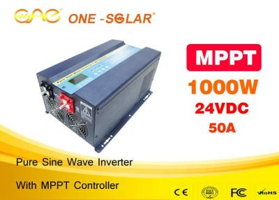 China Solar PV Inverter 1000W 24v Dc To 220v Ac With 50A MPPT Solar Controller for sale